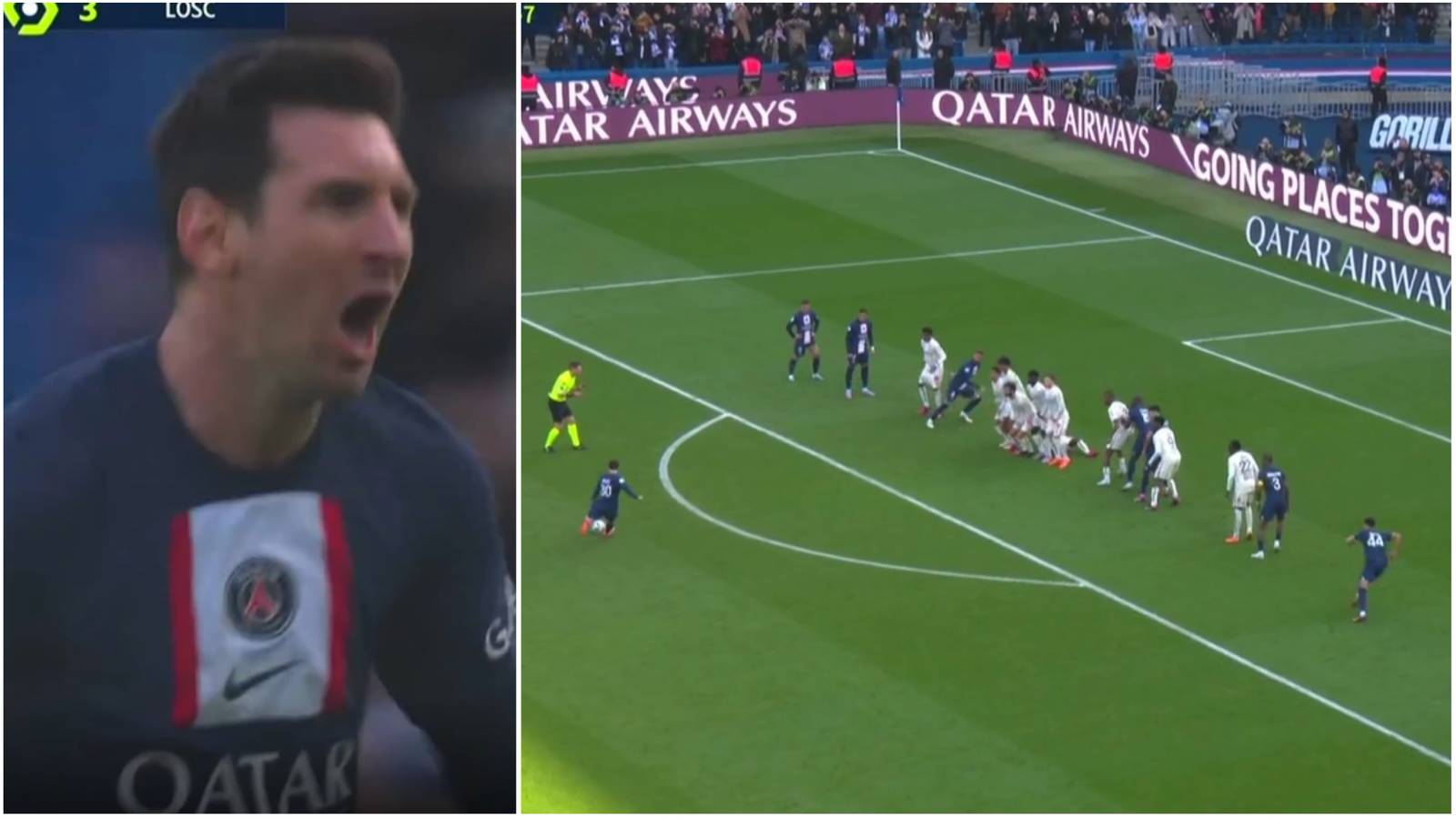 Lionel Messi scores brilliant last minute winner for PSG vs Lille