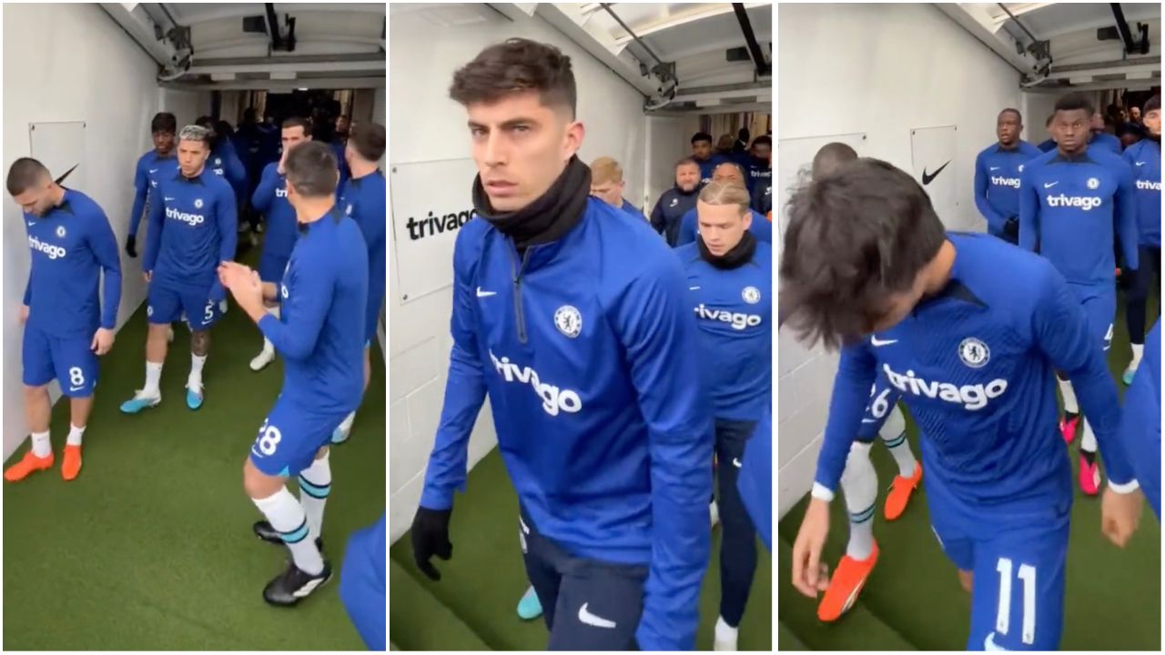 Chelsea players slammed for body language in tunnel for warm-up vs ...
