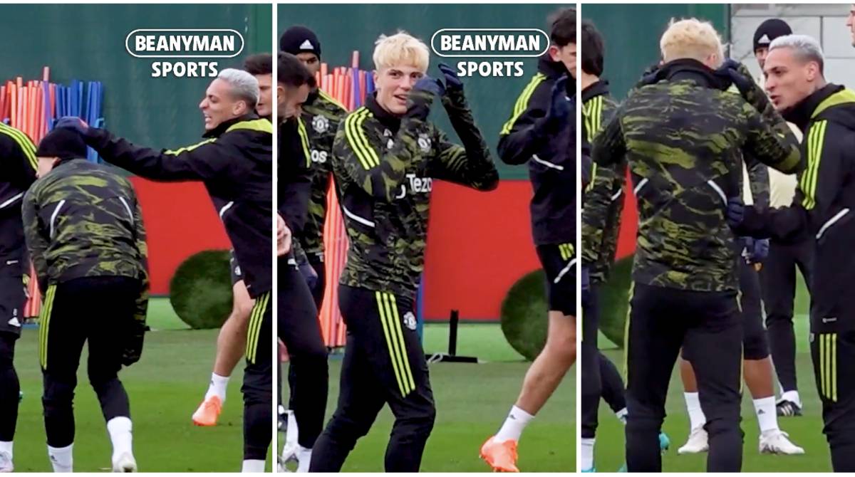 Man Utd: Alejandro Garnacho's new look exposed by Antony in training