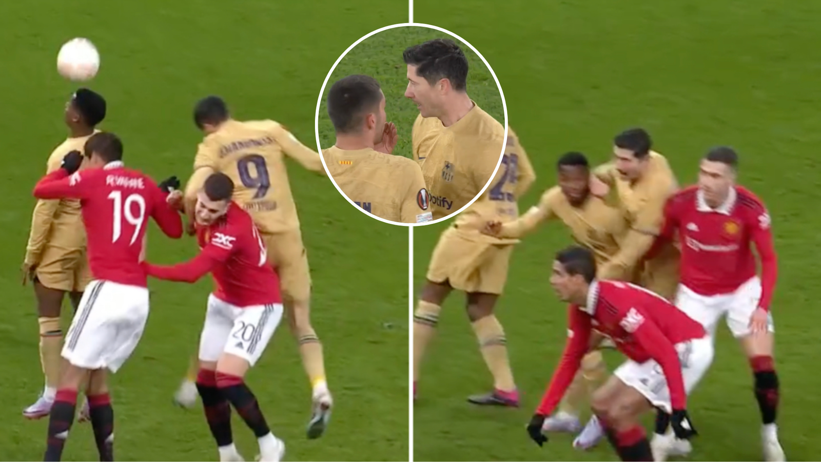Lewandowski was angry with Barcelona teammate after incident during Man ...