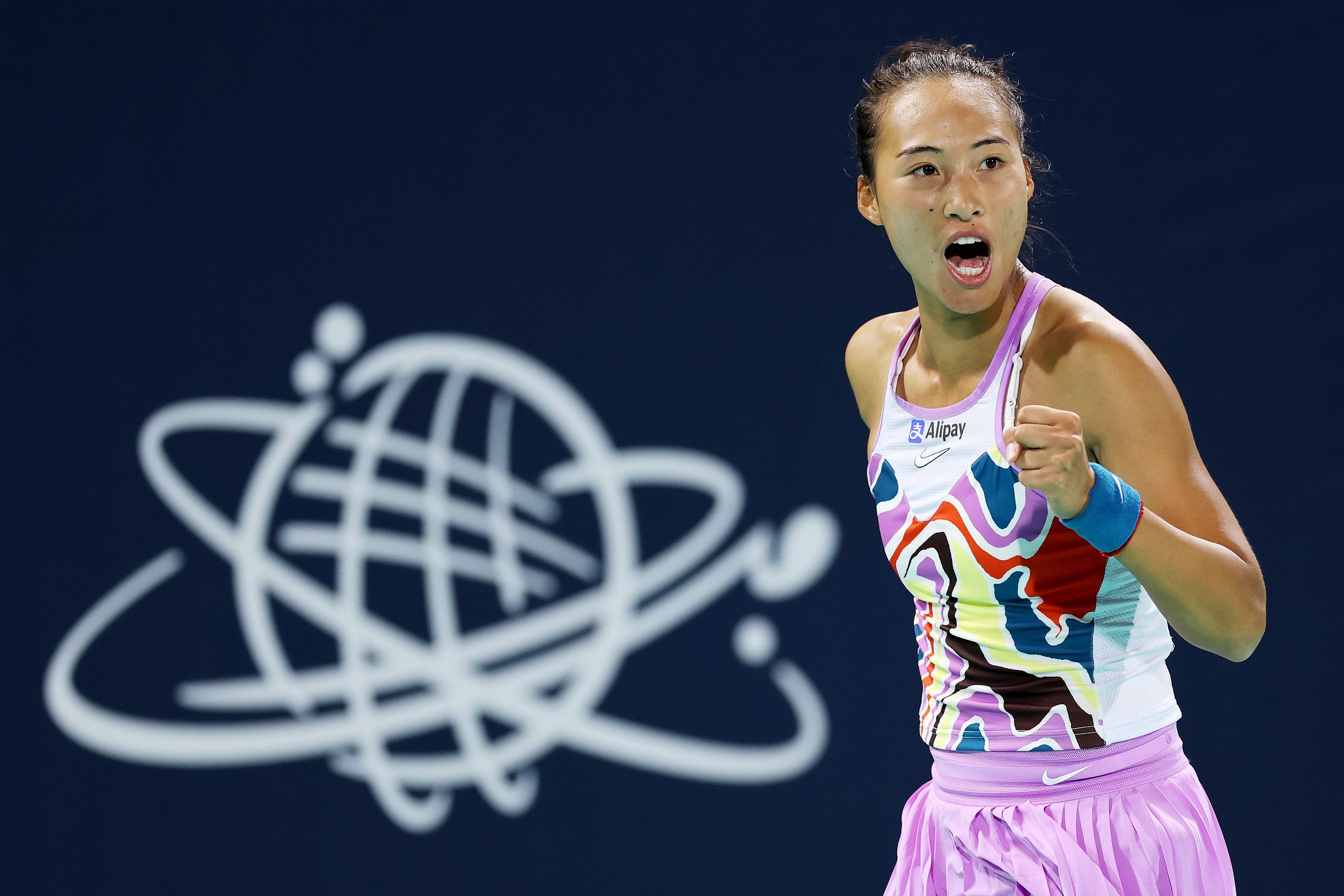 Qatar Open: Qinwen Zheng hits ‘shot of the year’ vs Maria Sakkari