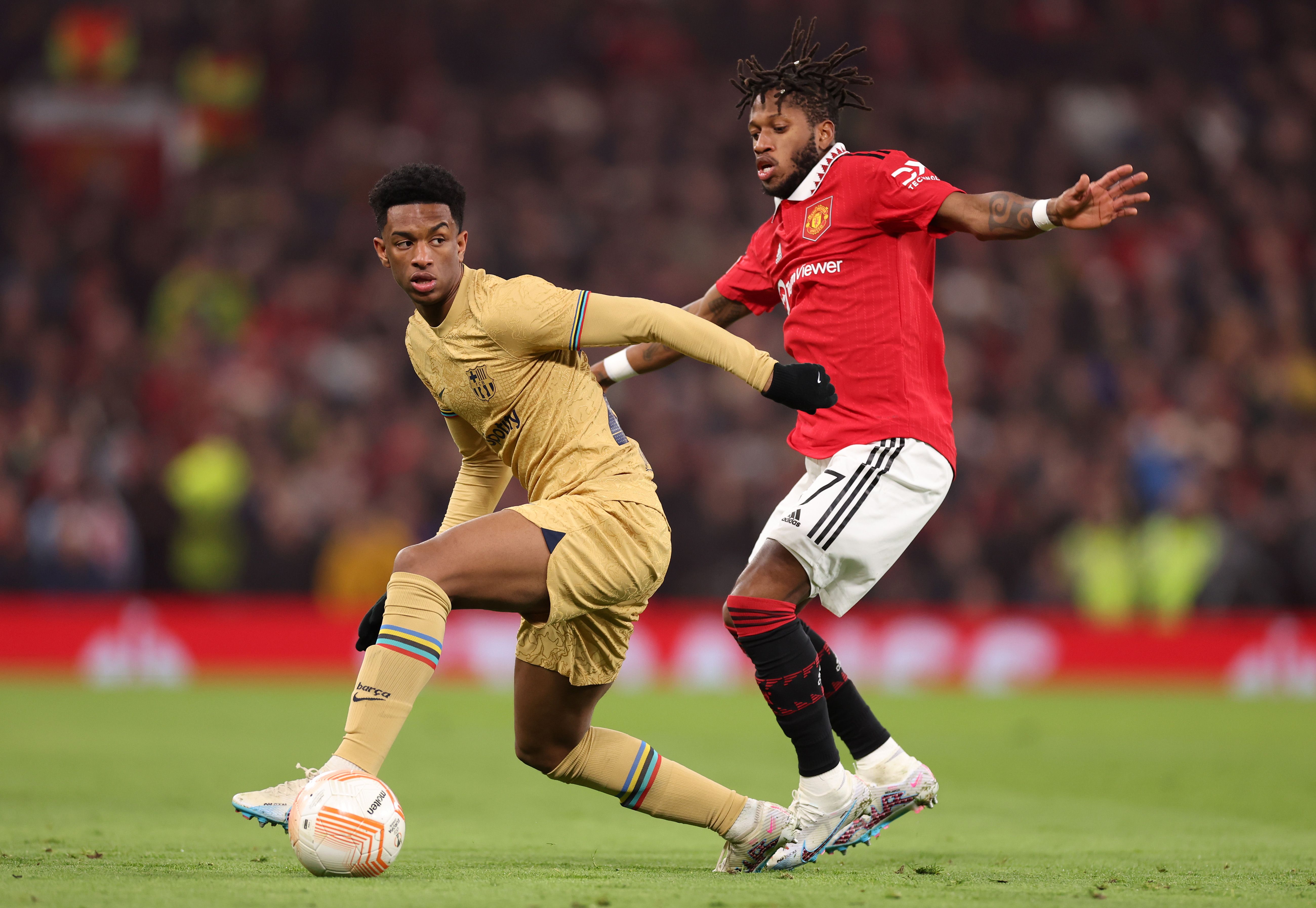 Man United 2-1 Barcelona: Fred's son celebrating his goal is so ...