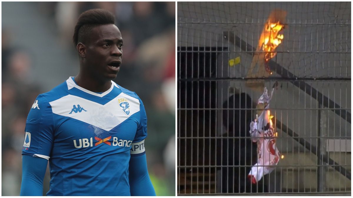 Mario Balotelli: Sion fans burn his shirt in protest