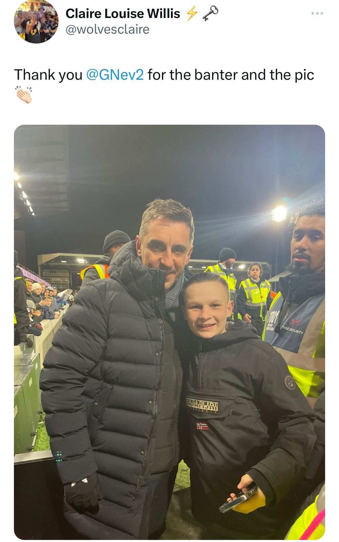 Gary Neville's reaction to Wolves fans' X-rated chant at Fulham was ...