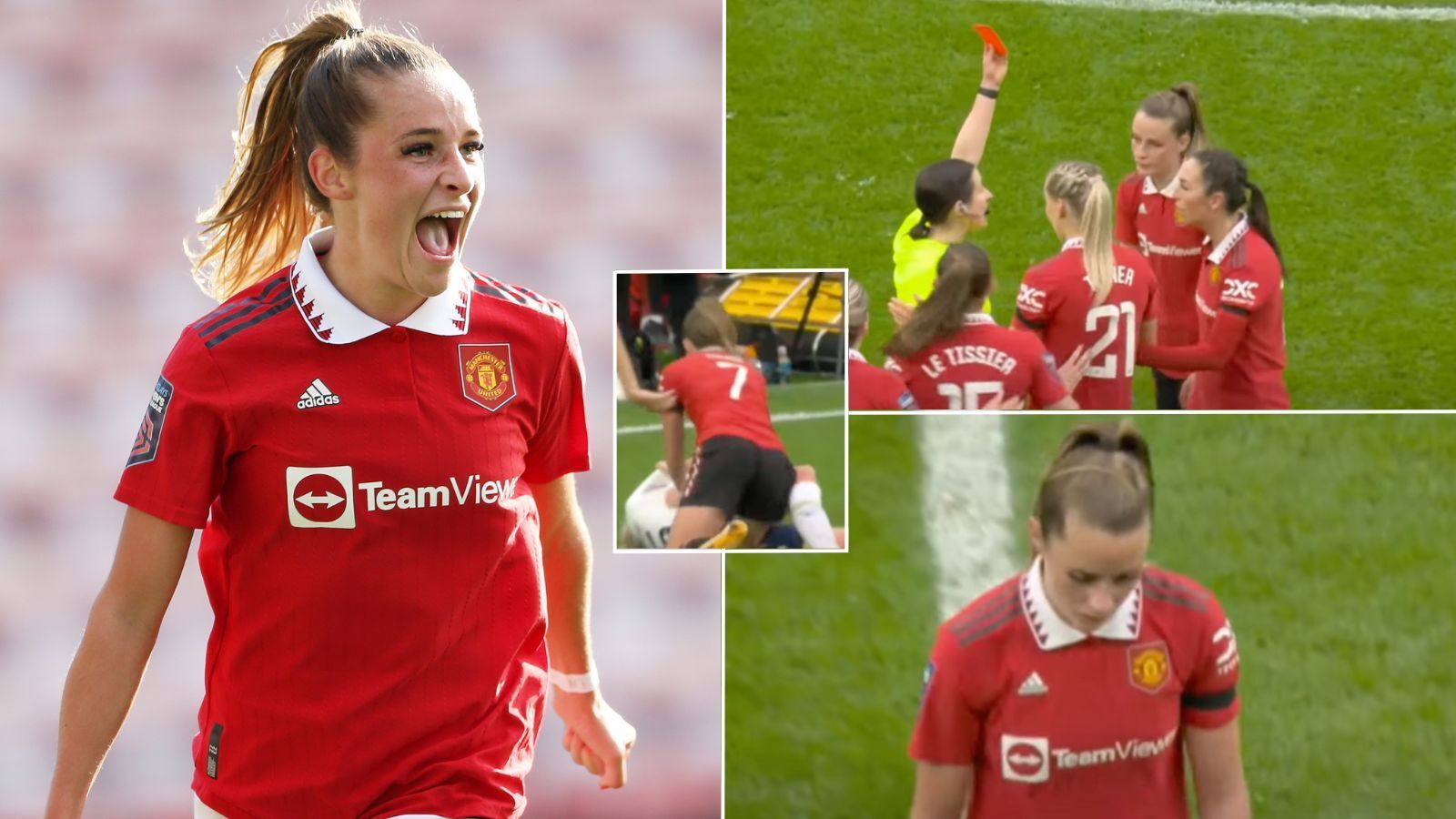 Ella Toone red card: Man United win appeal to overturn three-match ban