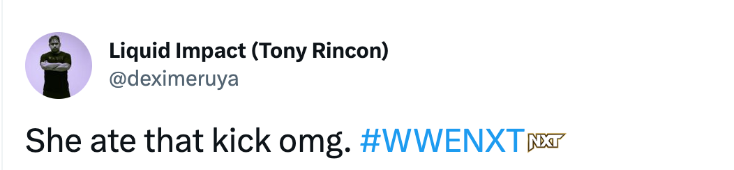 WWE fans left stunned as NXT star suffers brutal kick to the face