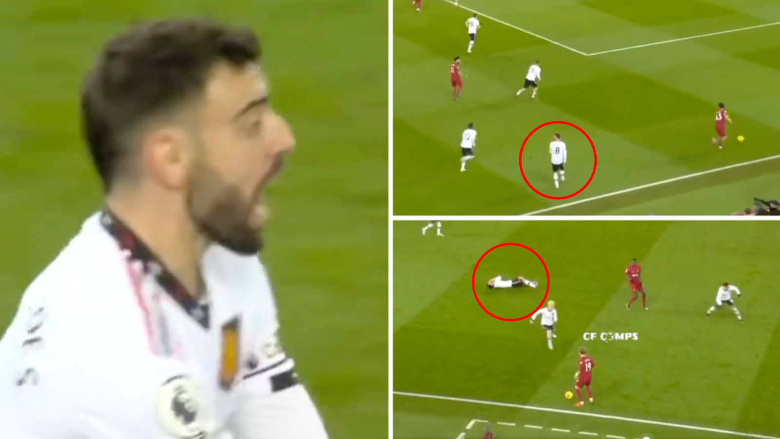 Bruno Fernandes: Man Utd captain goes viral for 'crying' vs Liverpool