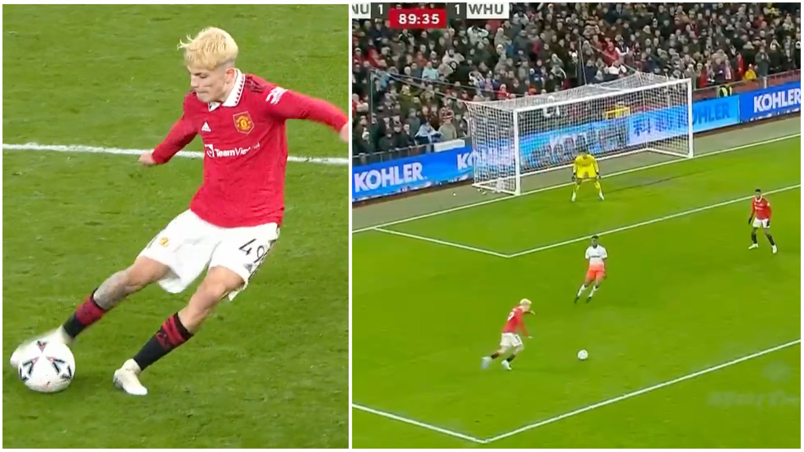 Alejandro Garnacho scores superb late goal in Man Utd 3-1 West Ham