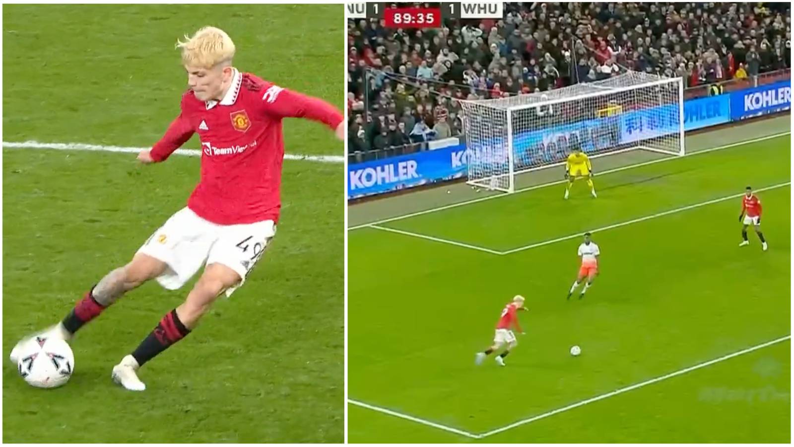 Alejandro Garnacho scores superb late goal in Man Utd 3-1 West Ham