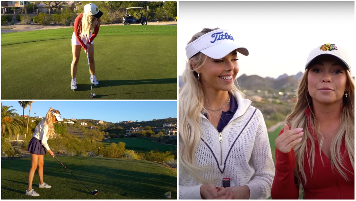 Claire Hogle: Golf influencer challenged by professional player Hailey ...