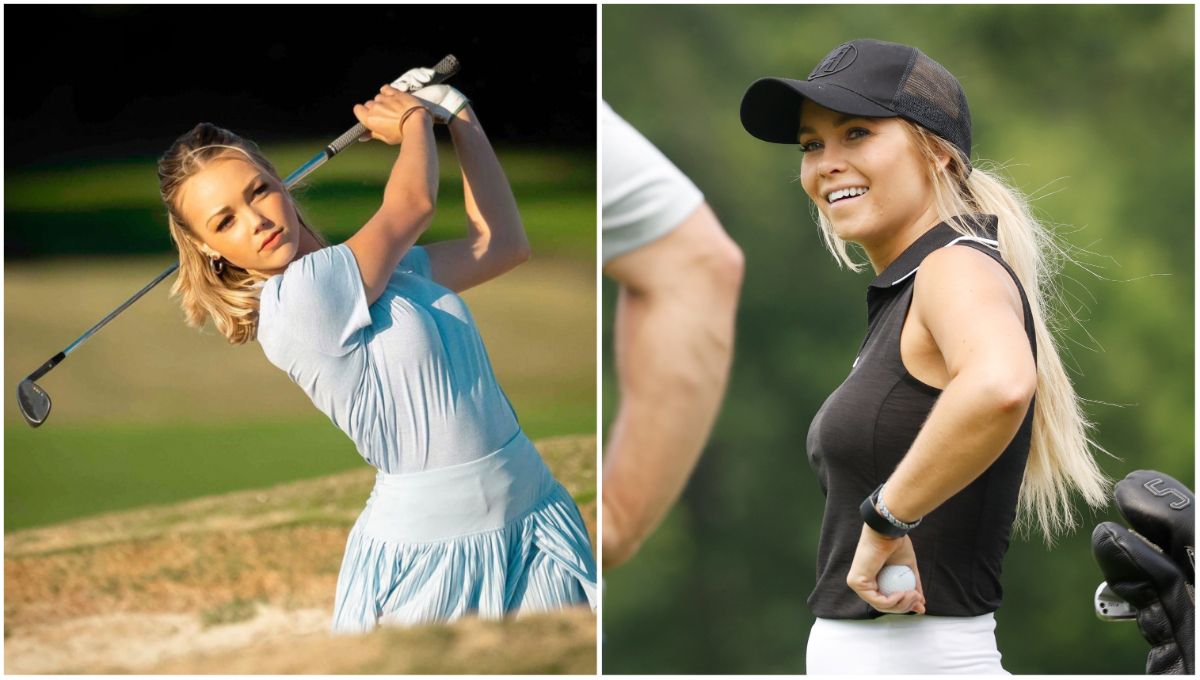Claire Hogle: Golf influencer challenged by professional player Hailey ...