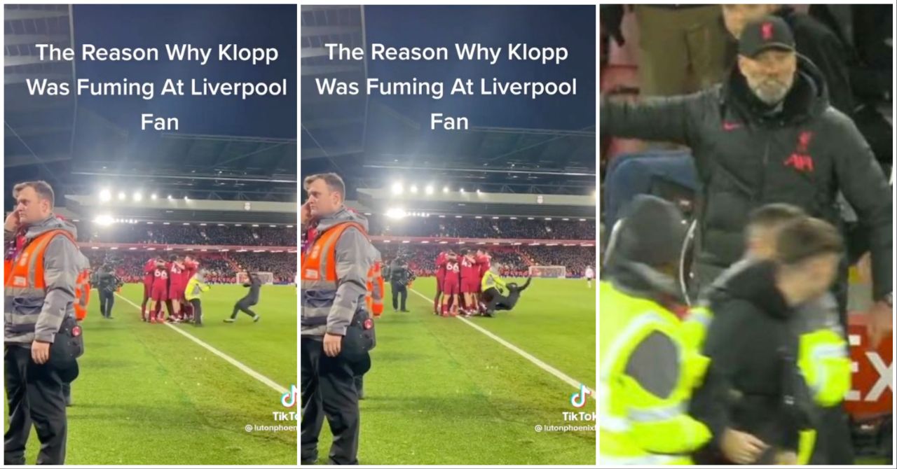 Liverpool pitch invader: New angle shows why Jurgen Klopp was so angry