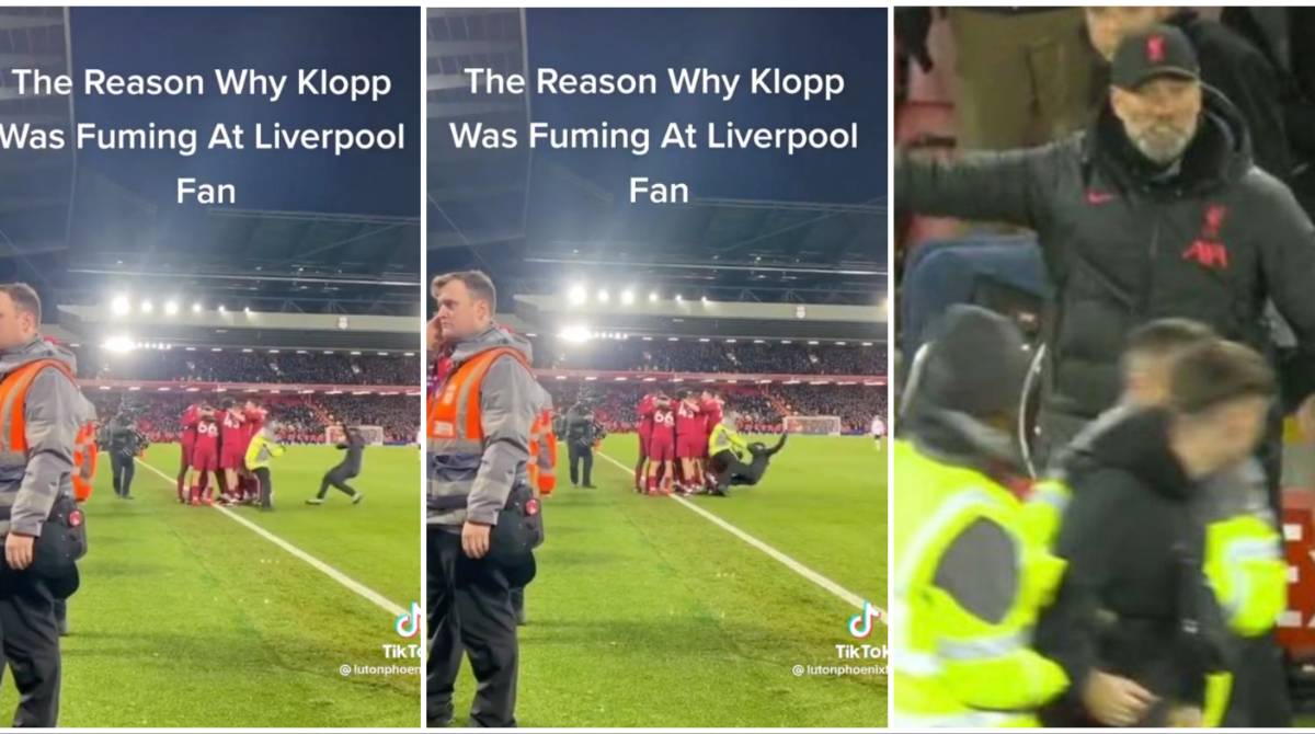 Liverpool pitch invader: New angle shows why Jurgen Klopp was so angry