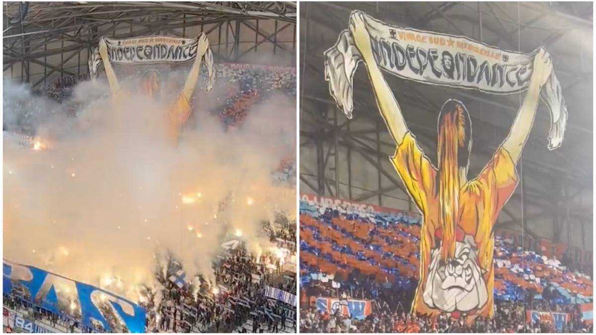 Marseille's female fans create incredible tifo in support of women's rights