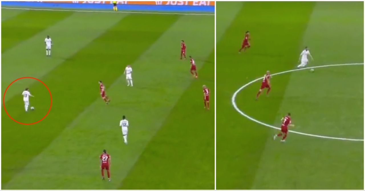 Luka Modric's pass during Real Madrid 1-0 Liverpool was just so good