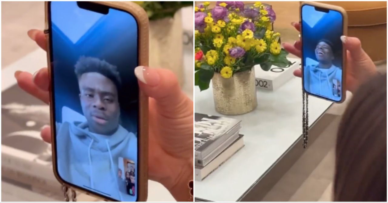 Bukayo Saka FaceTimed Kim Kardashian after Arsenal's loss to Sporting