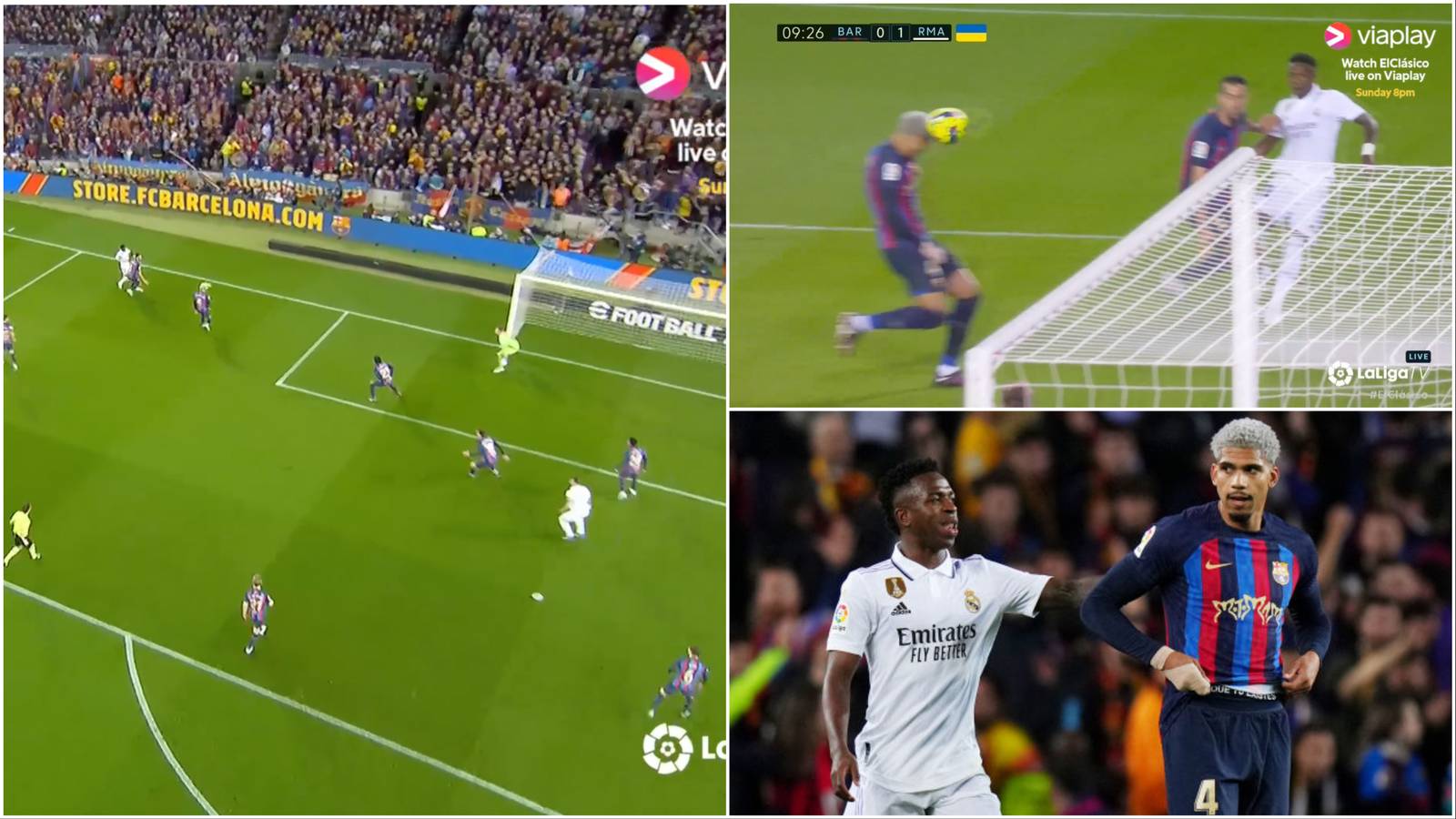 Barcelona's Ronald Araujo scores unlucky own goal vs Real Madrid