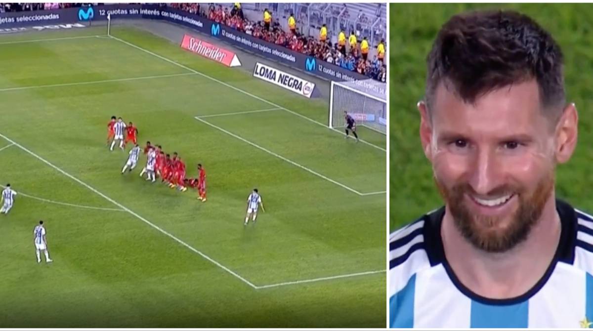 Lionel Messi scores 800th career goal with free kick for Argentina