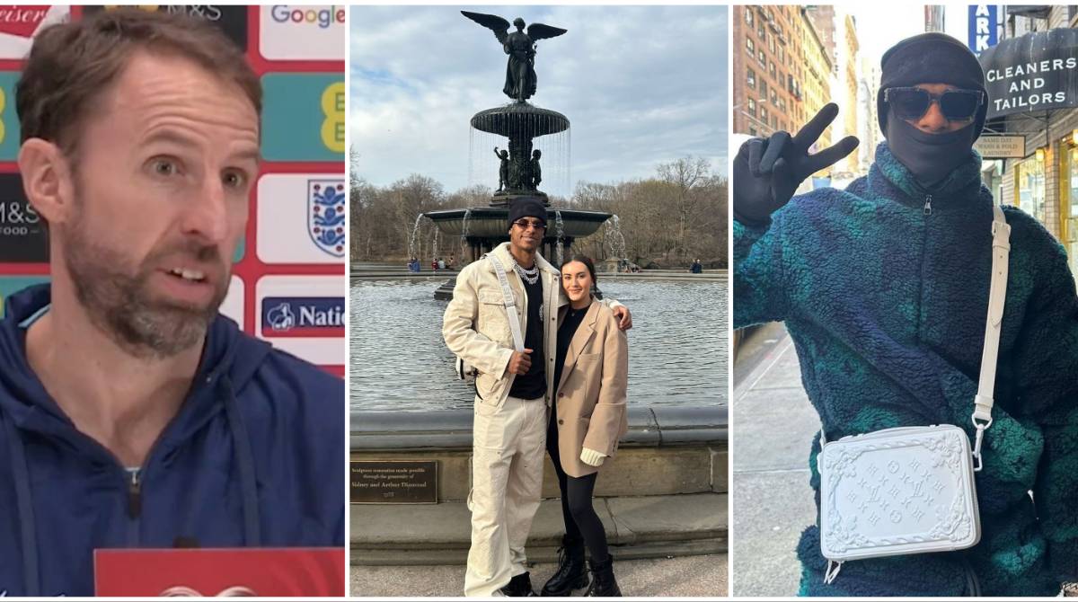 England boss Gareth Southgate responds after seeing Marcus Rashford in ...