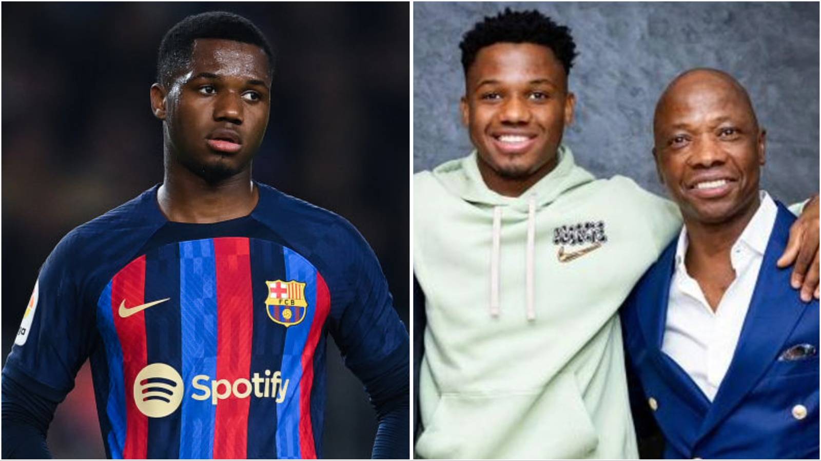 Ansu Fati's reaction after his father rips into Barcelona in savage rant