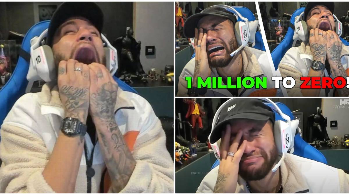 Neymar's reaction after losing €1million in 60 minutes on online casino