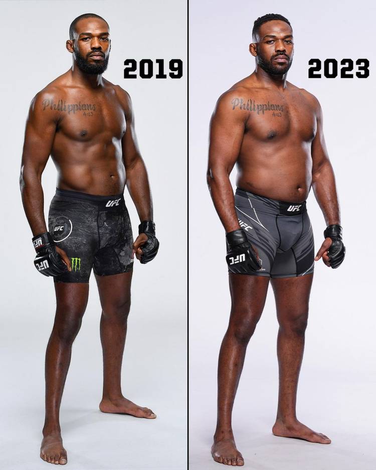 UFC 285 Jones vs Gane: Bones' leg size after moving up to heavyweight ...