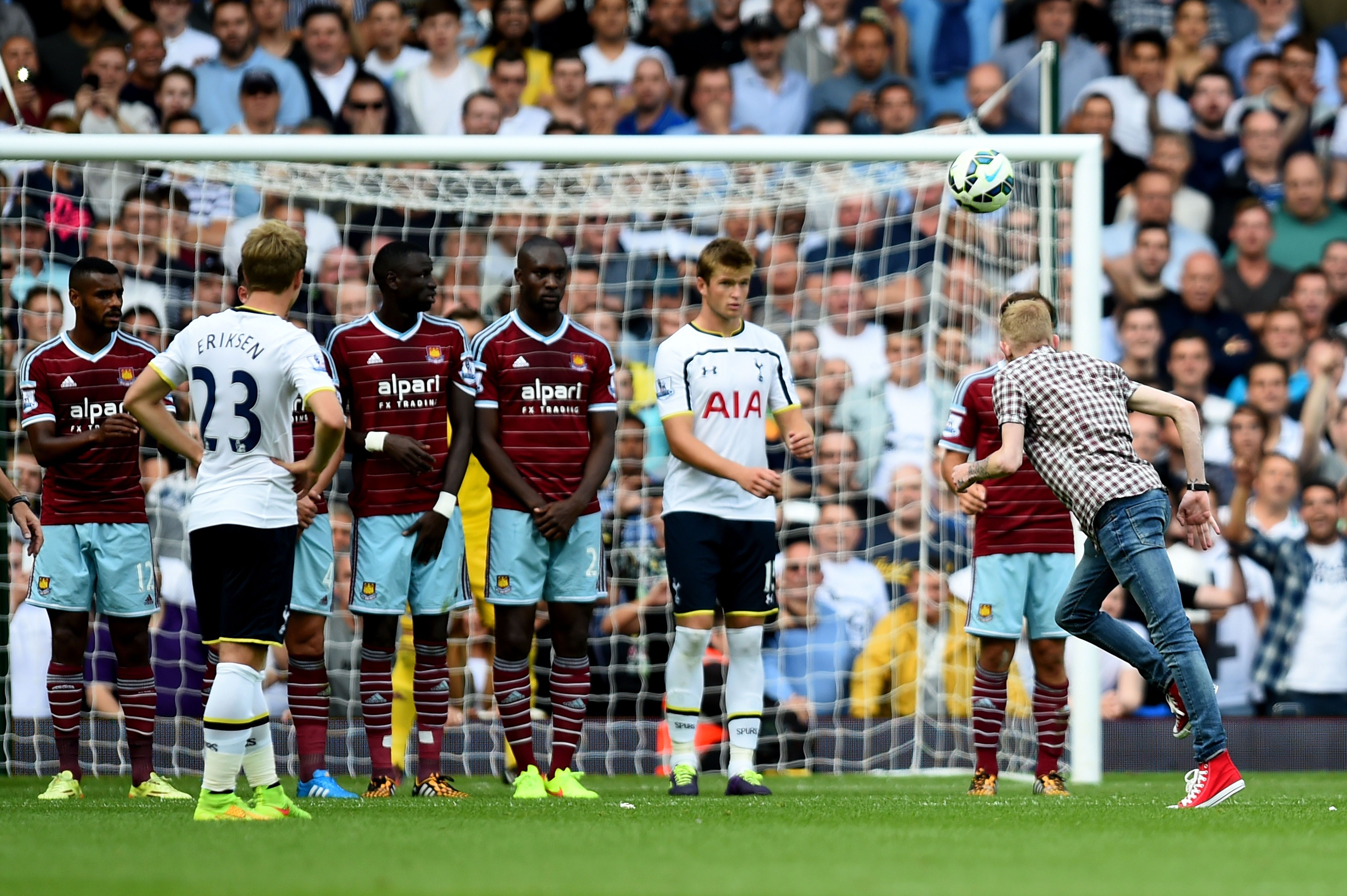 When Christian Eriksen was outshone by a West Ham pitch invader