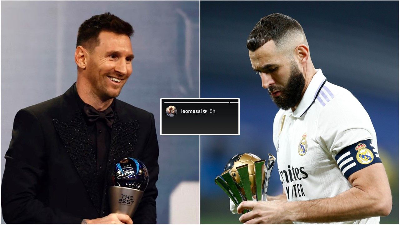 Lionel Messi appears to respond to Karim Benzema over The Best award ...