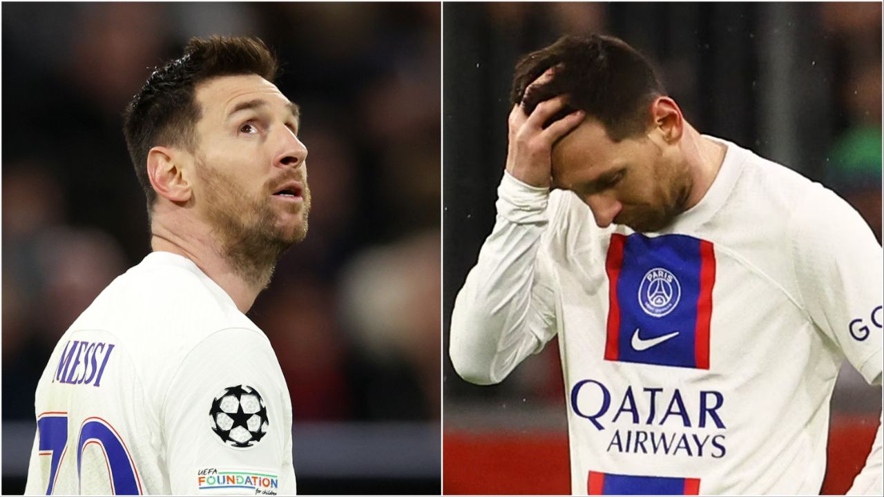 Lionel Messi accused of 'disappearing' in big matches after PSG's CL exit