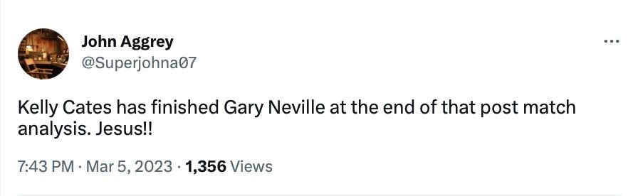 Liverpool 7-0 Man Utd: Kelly Cates goes viral for ‘destroying’ Gary ...