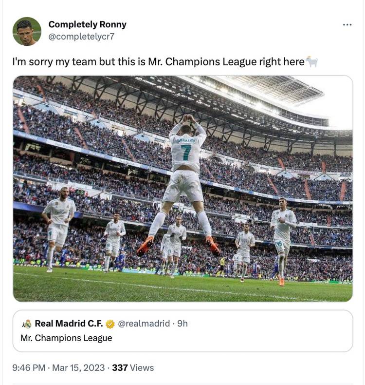 Cristiano Ronaldo fans react badly to Real Madrid tweet after Karim ...