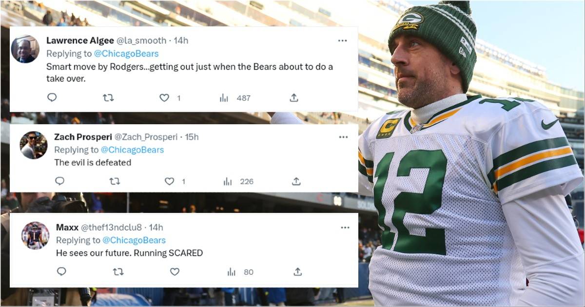 Chicago Bears: Fans had epic reaction after news of Aaron Rodgers ...