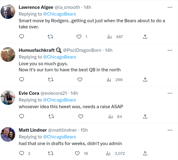 Chicago Bears: Fans had epic reaction after news of Aaron Rodgers ...
