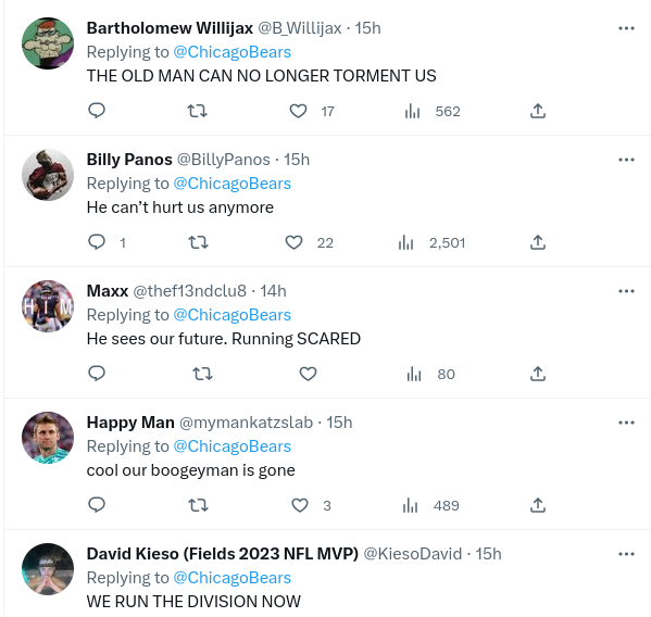 Chicago Bears: Fans had epic reaction after news of Aaron Rodgers ...