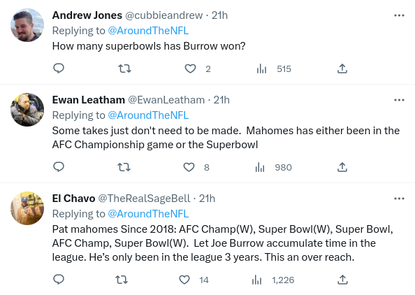 NFL: Fans left in uproar after Carson Palmer's comments on Patrick Mahomes and Joe Burrow