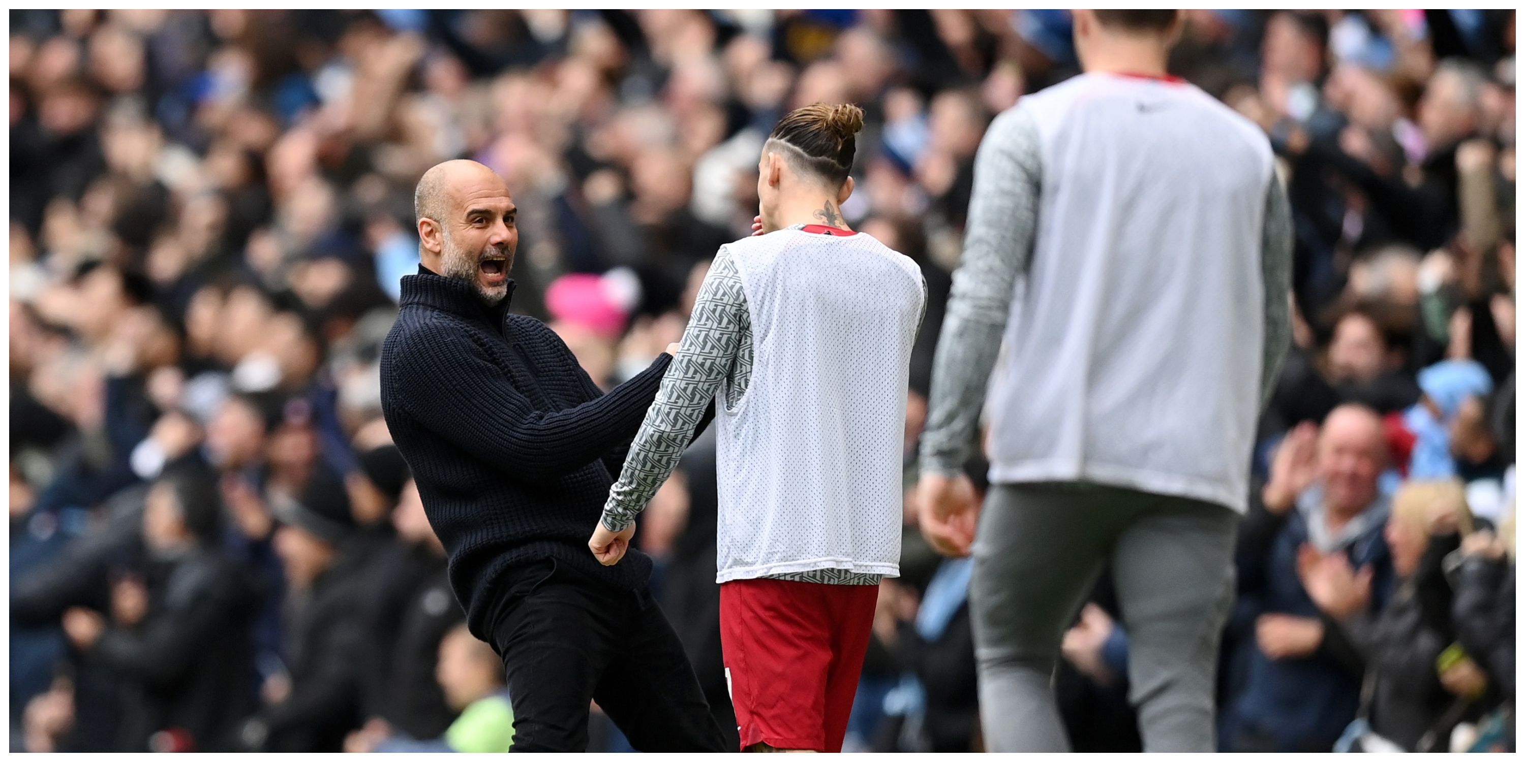 Pep Guardiola reveals the 5 words he said to Liverpool's Kostas ...