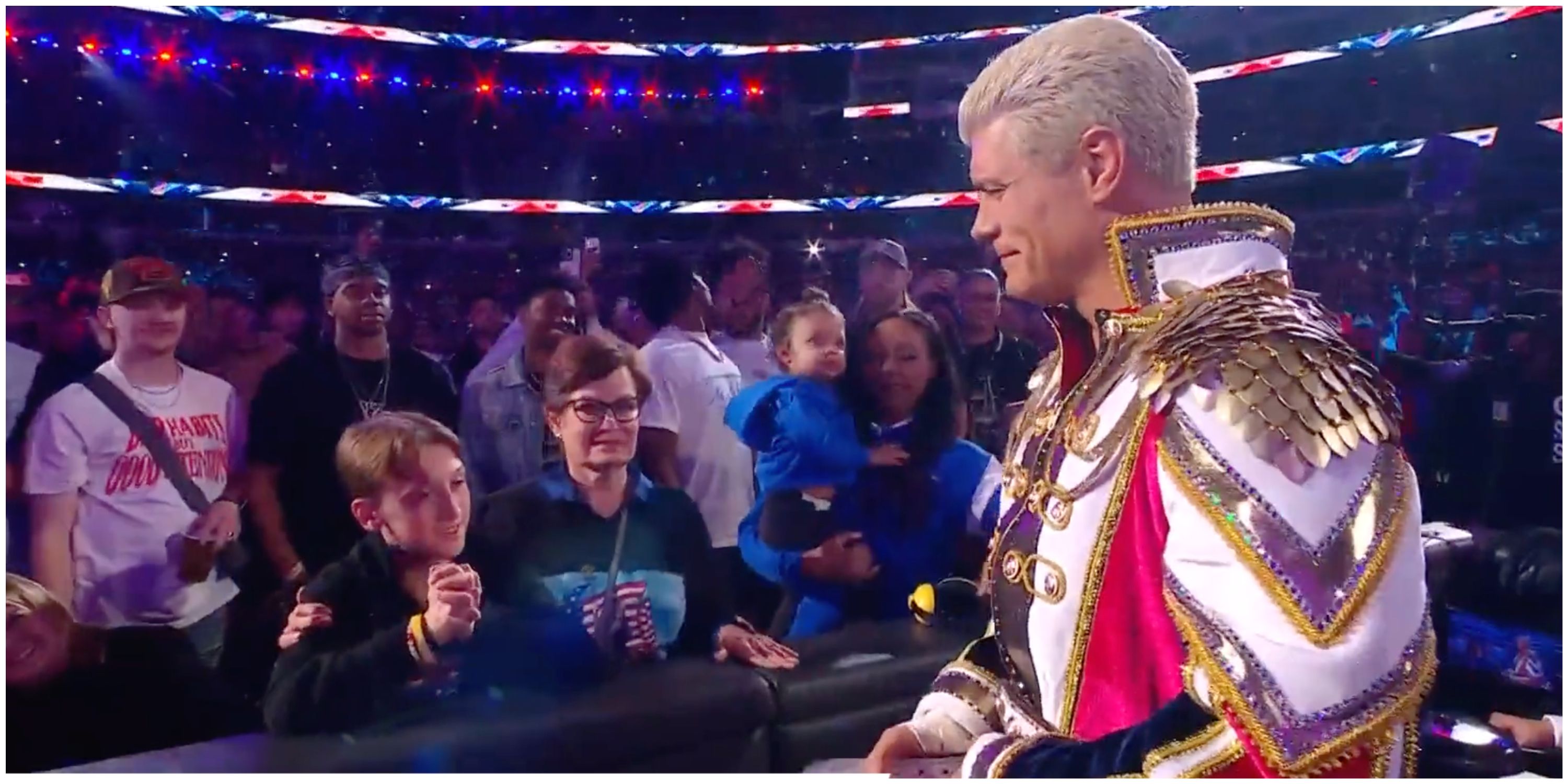 WWE WrestleMania 39: Cody Rhodes hands weight belt to Luke Harper's son