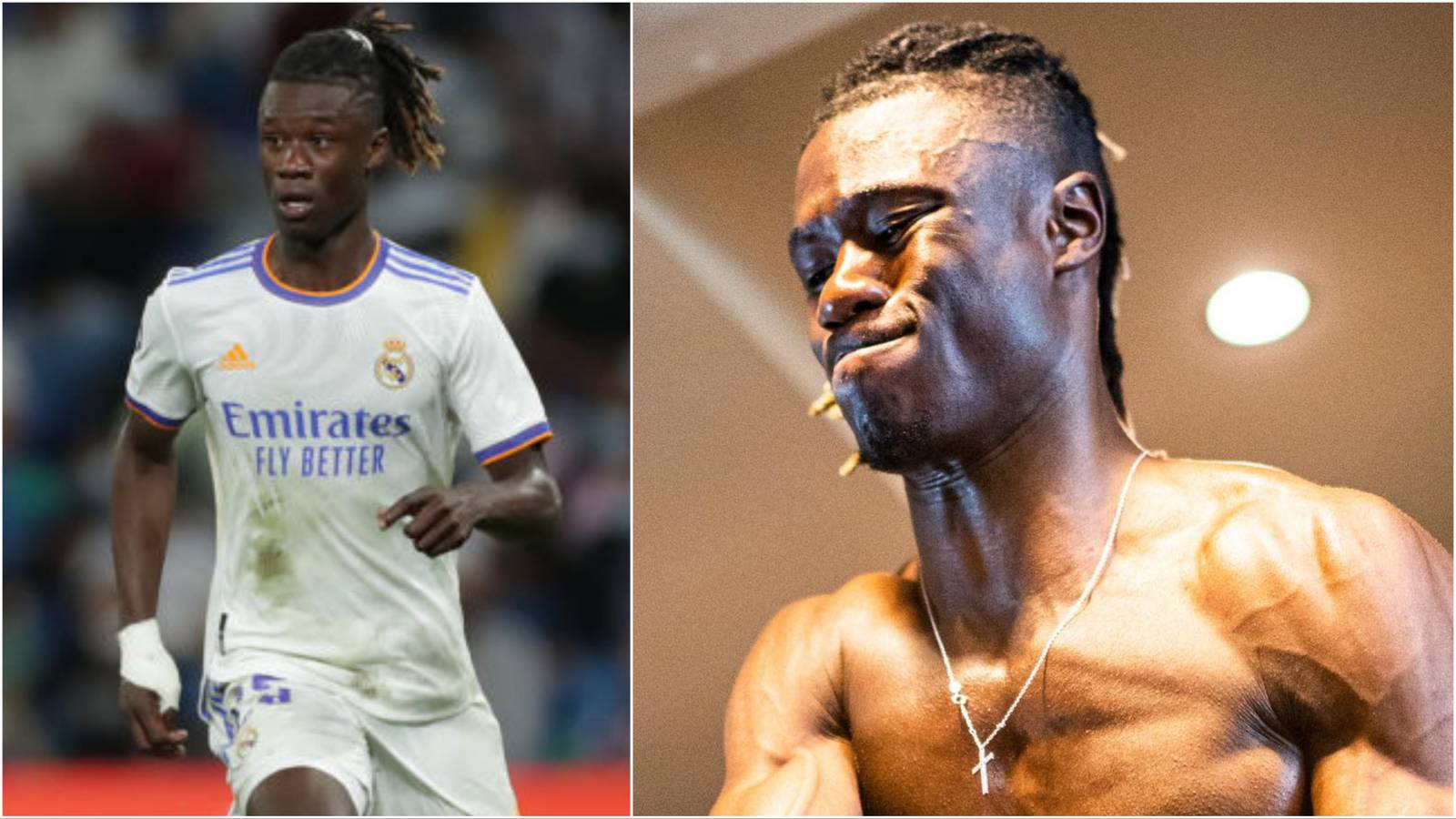 Eduardo Camavinga's body transformation since joining Real Madrid
