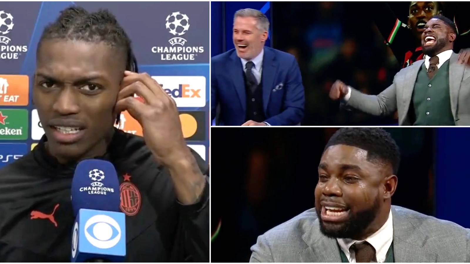 Micah Richards in tears as Jamie Carragher’s accent baffles AC Milan’s ...