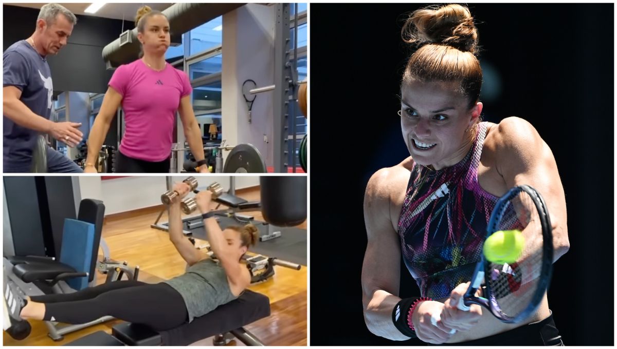 Maria Sakkari: Clip of tennis star's insane workout explains why she's ...