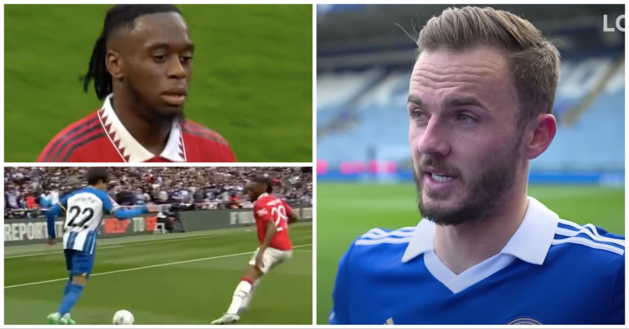 What did James Maddison tweet about Aaron Wan-Bissaka during Man Utd vs ...