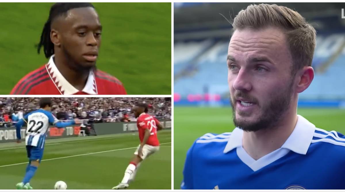 What did James Maddison tweet about Aaron Wan-Bissaka during Man Utd vs ...