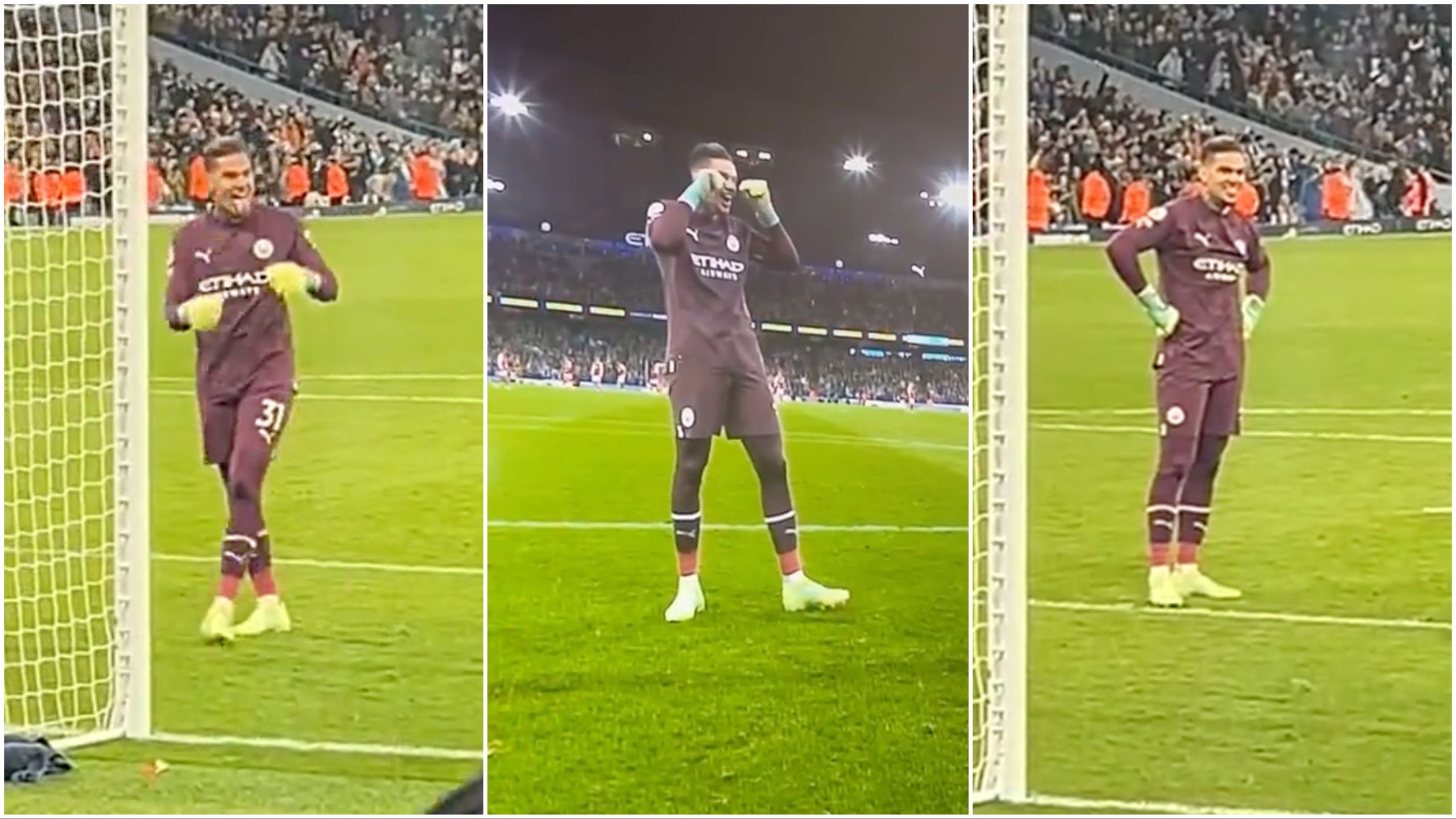 Ederson goes viral for mocking Arsenal fans during Man City's win