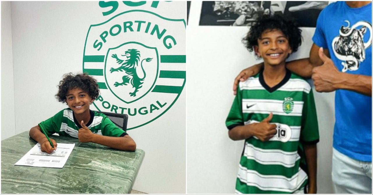 Man Utd: Nani's son follows in his father's footsteps