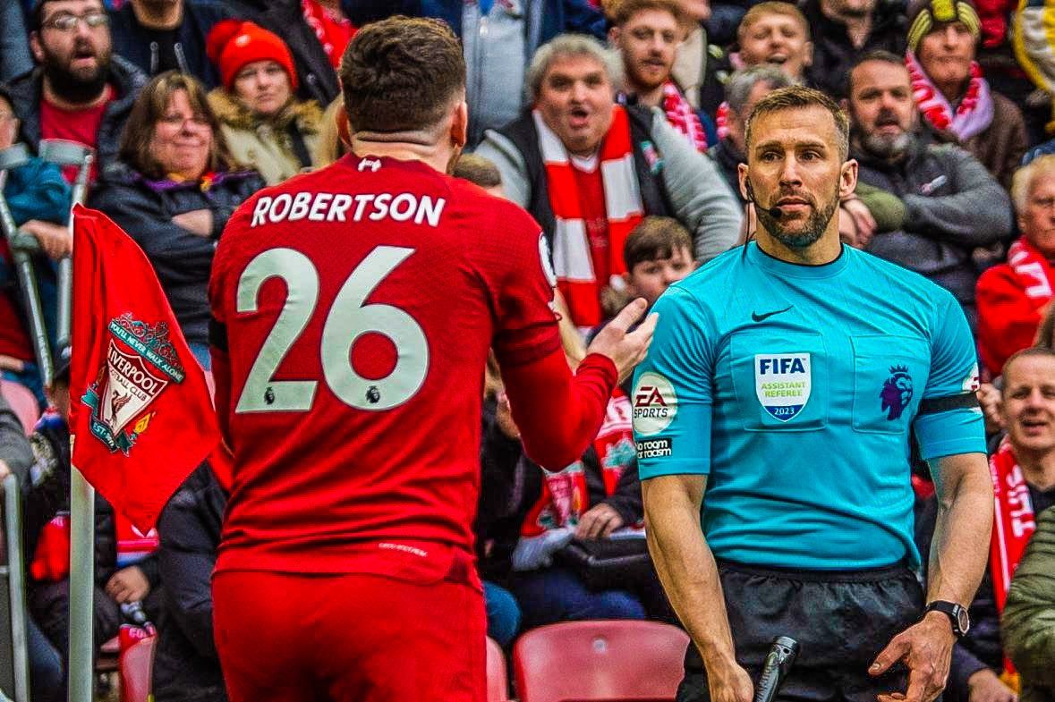 Andy Robertson elbowed by lino: Ref organisation wants two new rules ...
