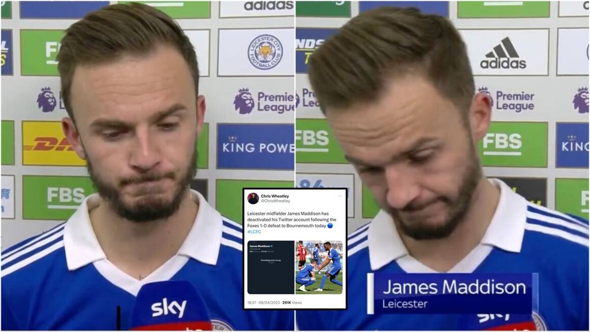 James Maddison looked a broken man in interview after Leicester 0-1 ...