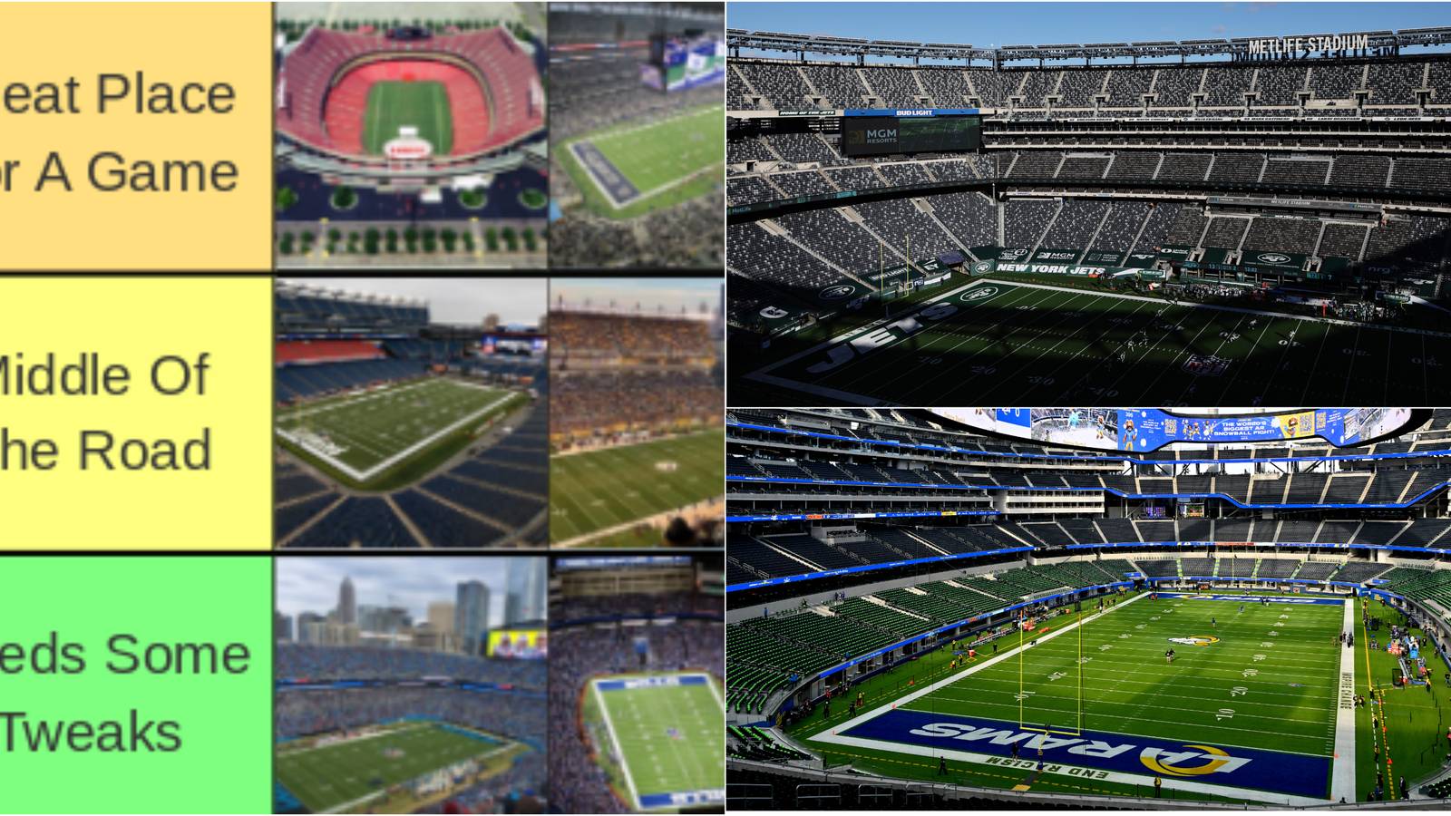 NFL: Ranking all 30 stadiums from 'Epicentre Of Awesome' to 'Dumpster Fire'