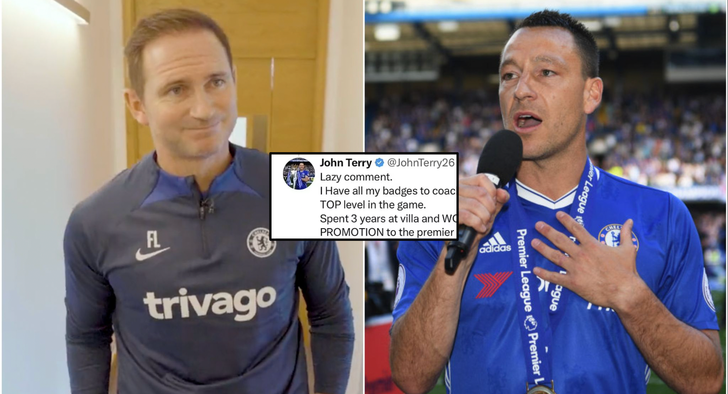 John Terry schools Chelsea fan for comment after Frank Lampard's ...