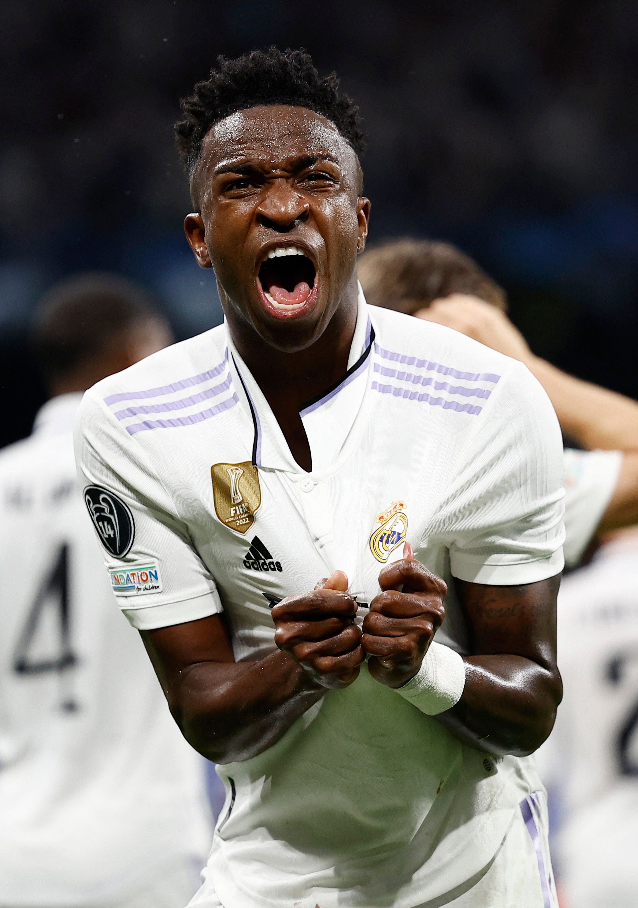 Vinicius Jr opens scoring in Real Madrid v Man City with a rocket