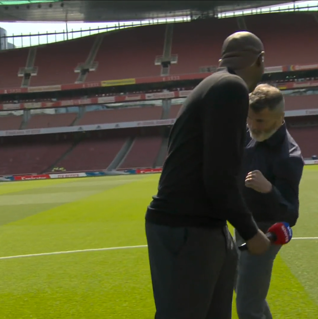 Roy Keane v Patrick Vieira: Legends reunite and spar on Emirates pitch